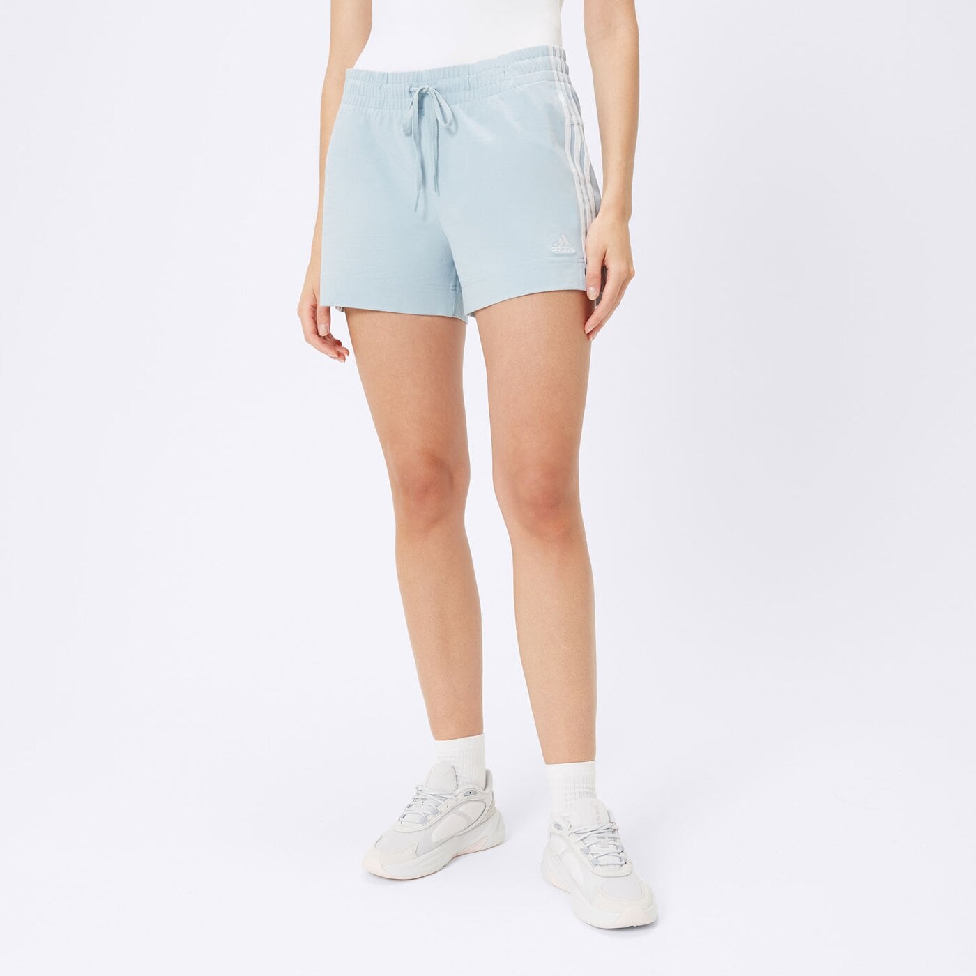 ADIDAS SZORTY W 3S SJ (IR7460) niebieski | Damskie Spodenki | 50 style