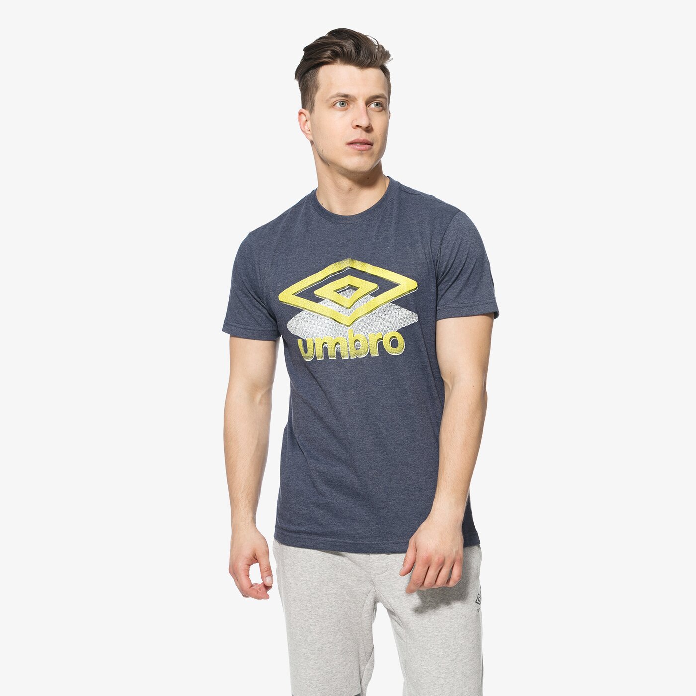 UMBRO T-SHIRT SS RHOMBUS (UL18TSM48001) granatowy | Męskie Koszulki ...