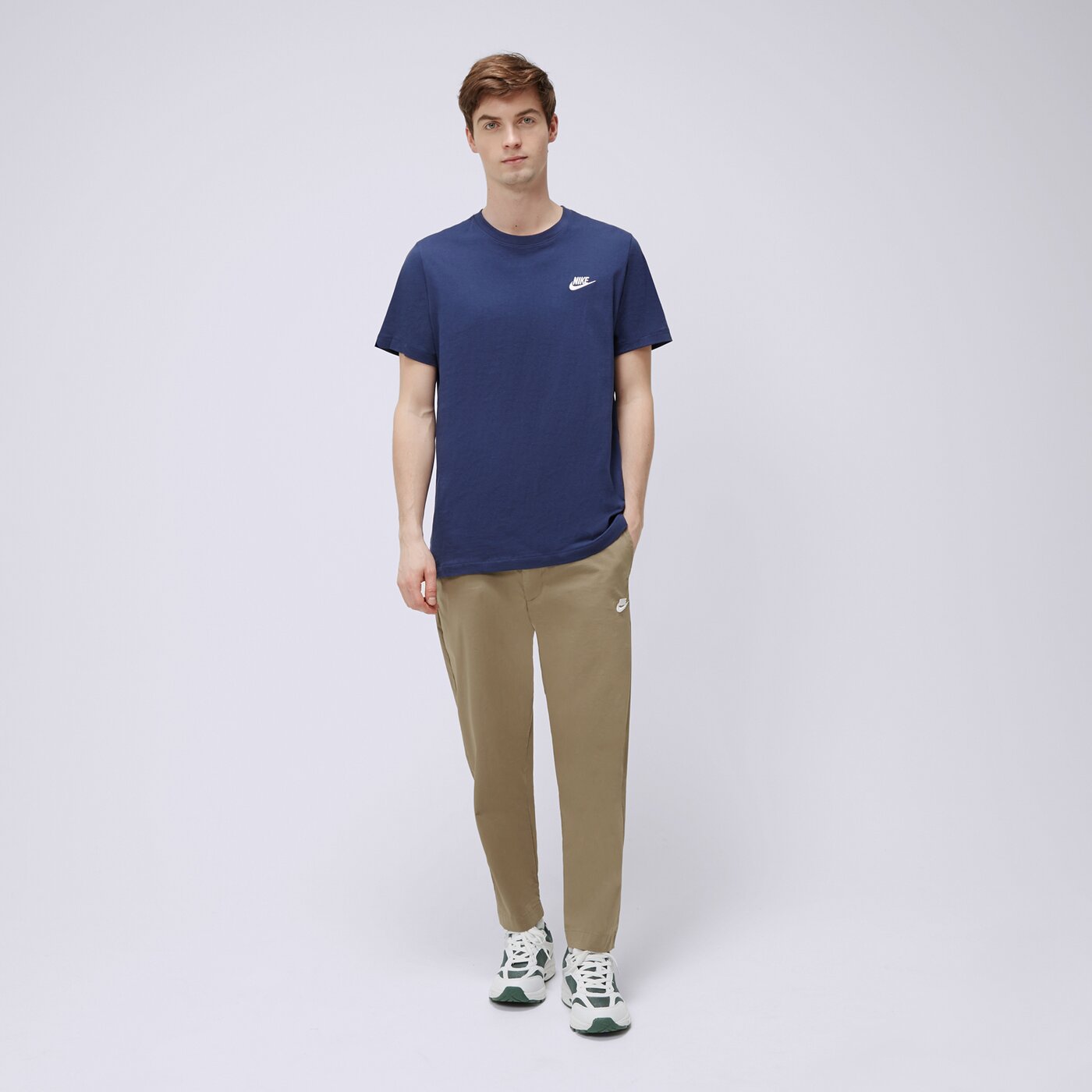 NIKE T-SHIRT SPORTSWEAR CLUB (AR4997-410) granatowy | Męskie Koszulki ...