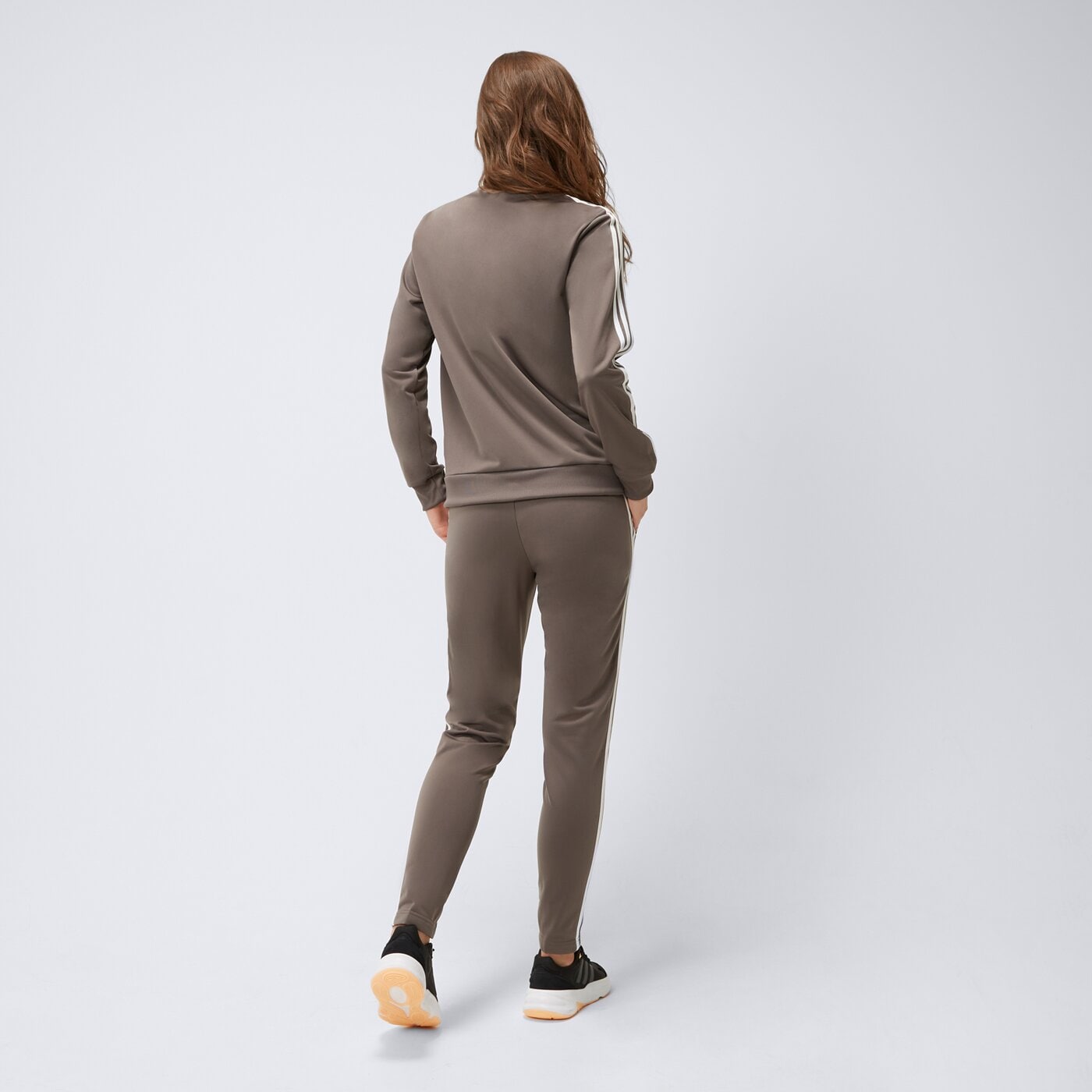 ADIDAS KOMPLET W 3S TR TS (IS0855) BRĄZOWY | Damskie Komplety dresowe ...