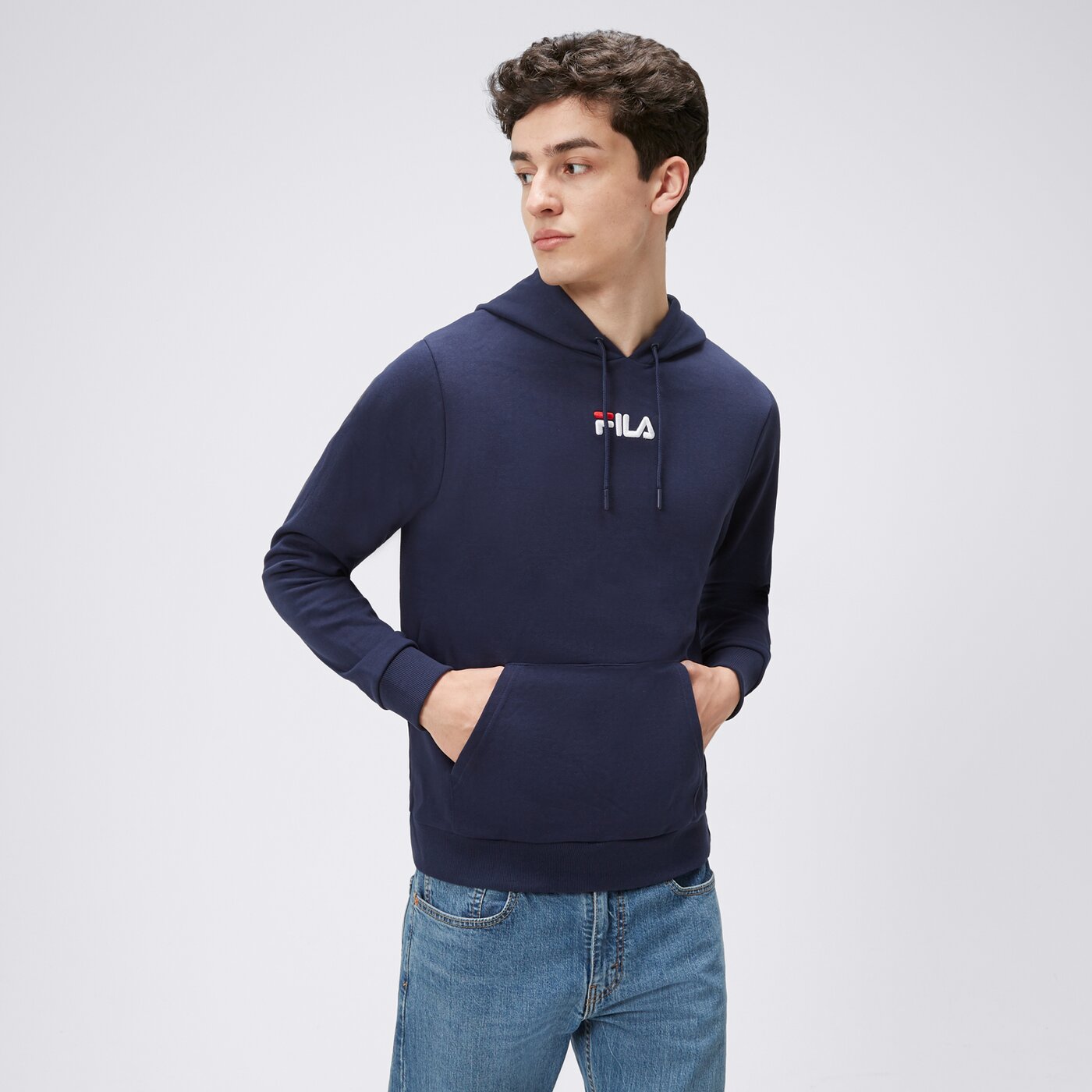 FILA BLUZA Z KAPTUREM SYRE (SS23SPM246410) granatowy | Męskie Bluzy ...