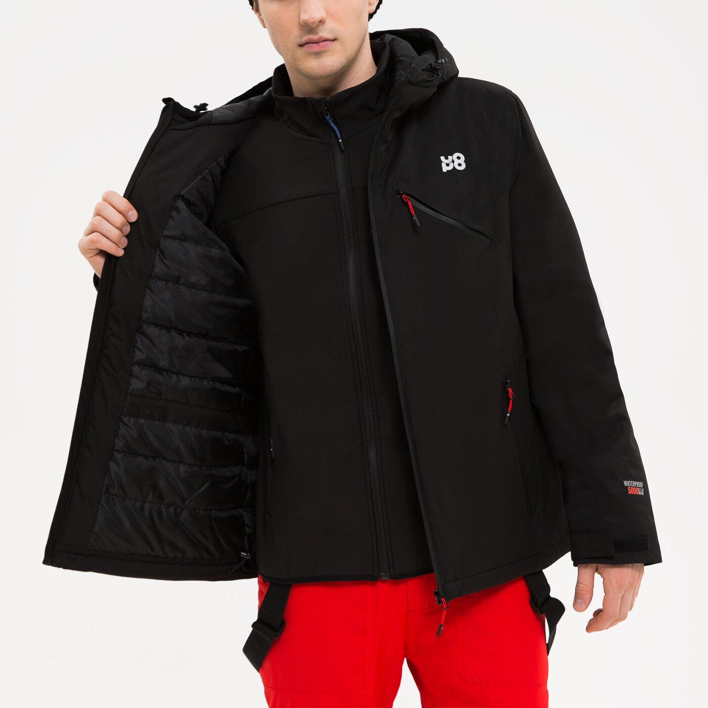 UP8 KURTKA NARCIARSKA OZELLO (UP322KUM52001) czarny | Męskie Kurtki ...