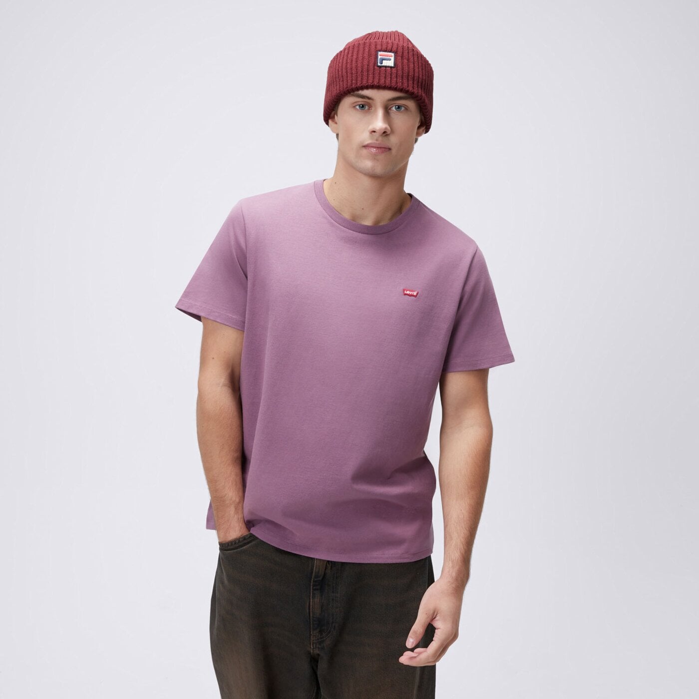 LEVI'S T-SHIRT SS ORIGINAL HM TEE (56605-0276) fioletowy | Męskie ...