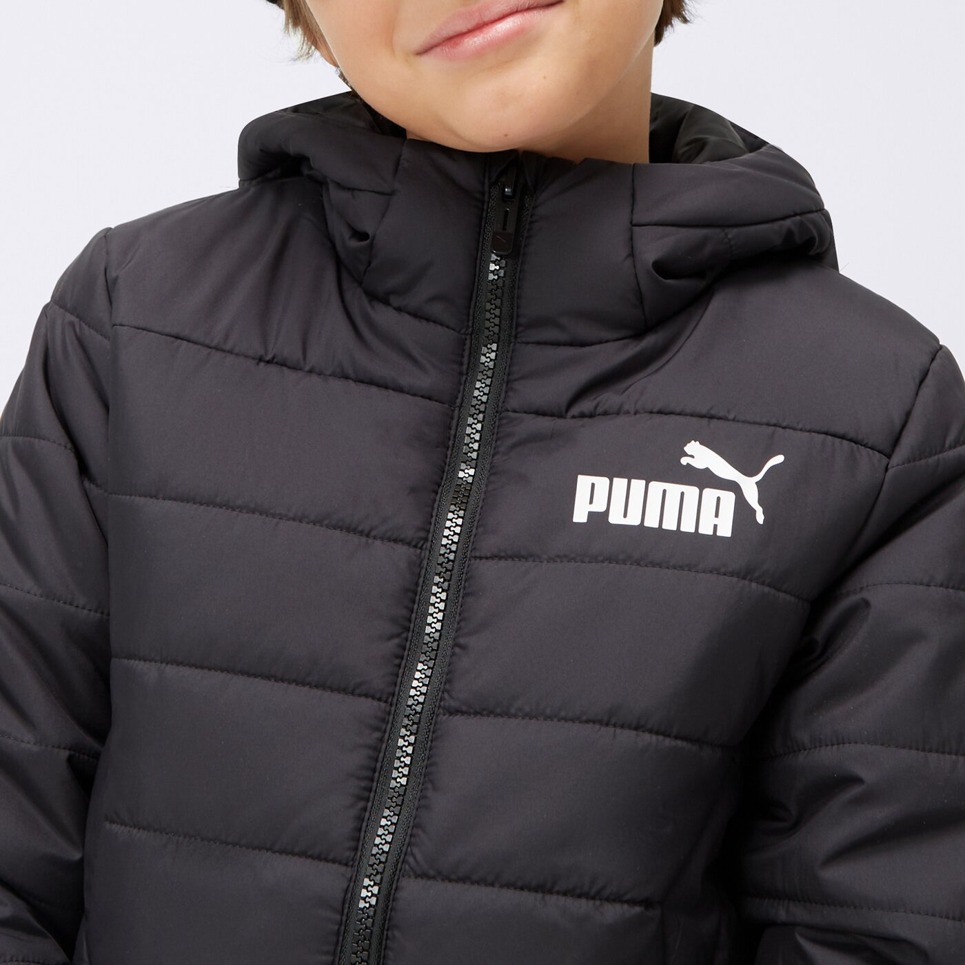PUMA KURTKA ESS HOODED PADDED (670559 01) czarny | Dziecięce Kurtki ...
