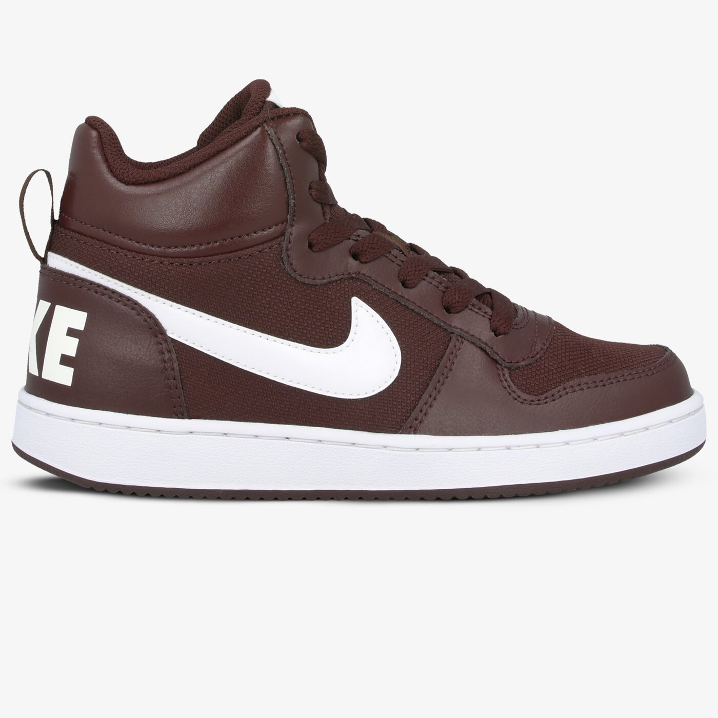 NIKE COURT BOROUGH MID PE (GS) (BV1607-200) bordowy | Dziecięce Buty ...