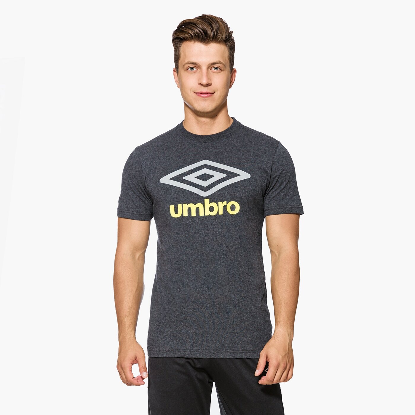 UMBRO T-SHIRT SS LARGE LOGO (64548UFV5) szary | Męskie Koszulki | 50 style
