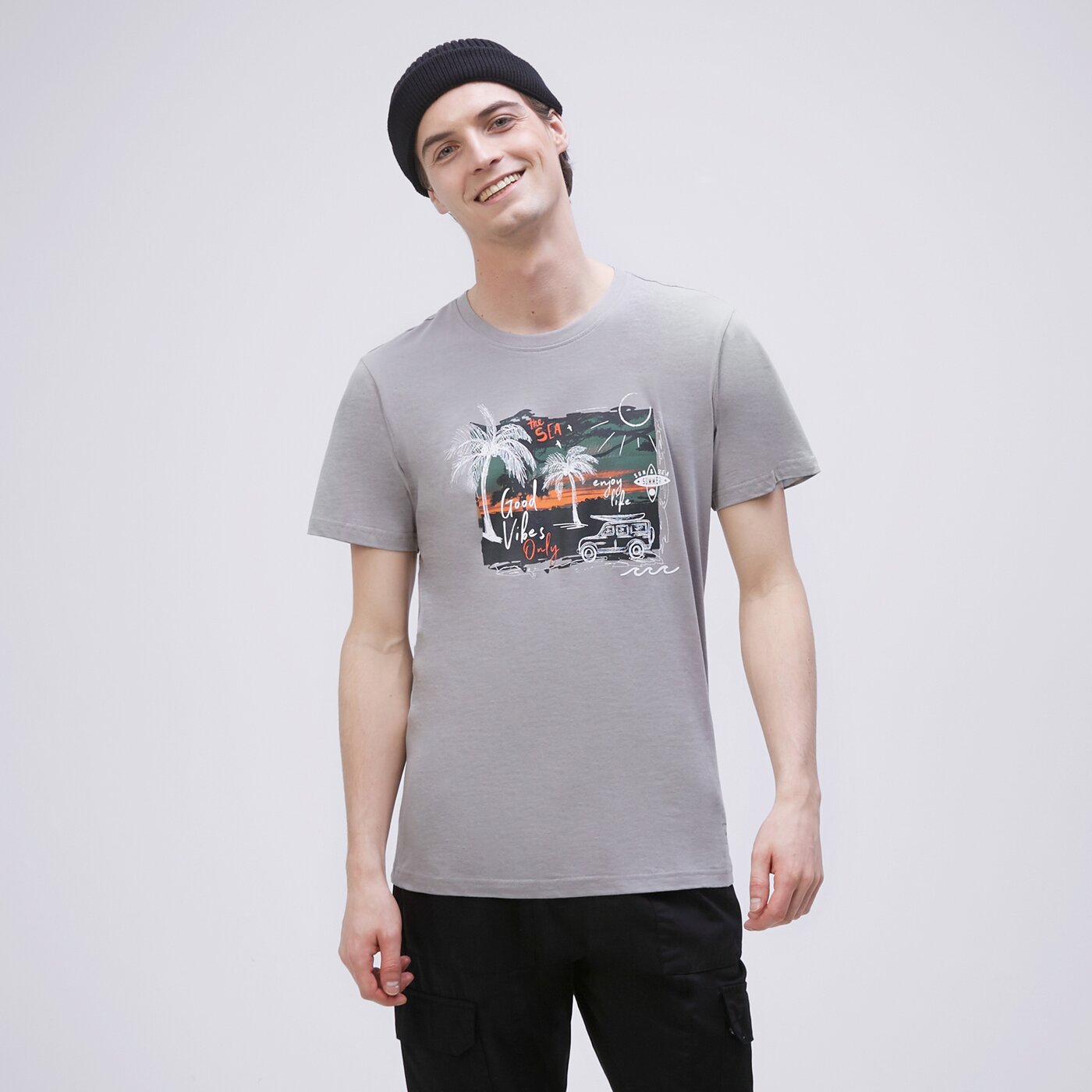 UP8 T-SHIRT VERDO (UP123TSM20001) szary | Męskie Koszulki | 50 style
