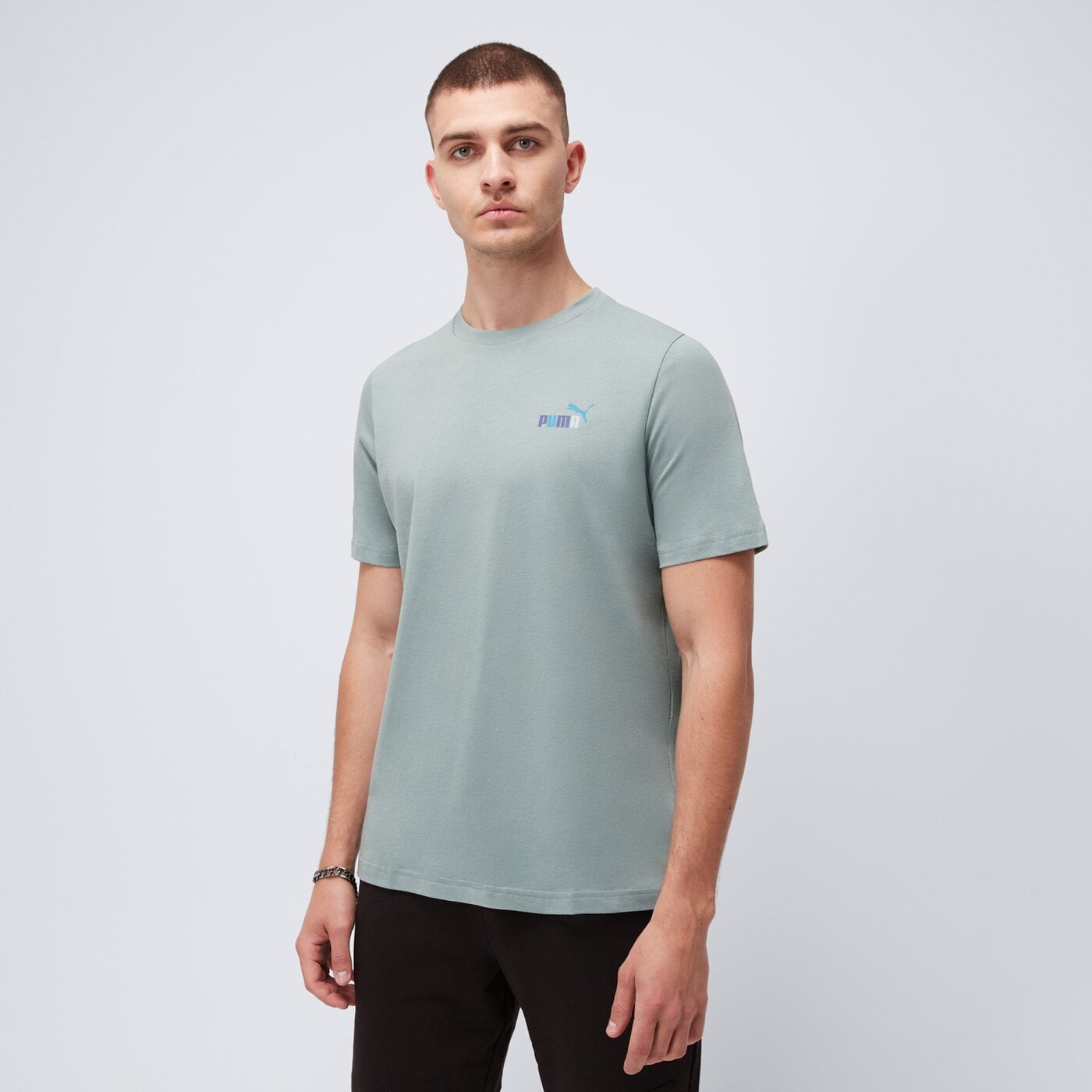 PUMA T-SHIRT GRAPHICS PUMA BACK (68483230) zielony | Męskie Koszulki ...