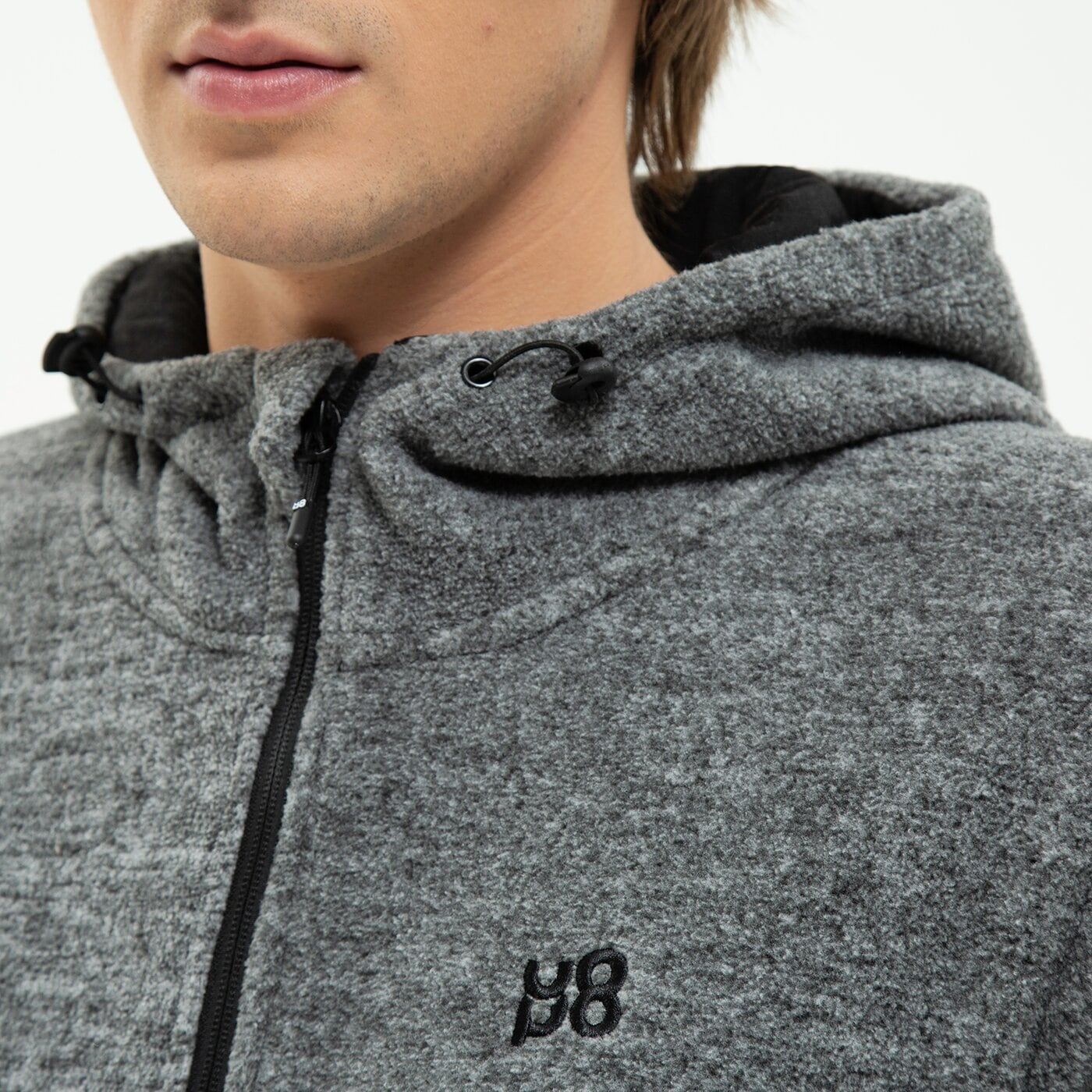 UP8 BLUZA ROZPINANA Z KAPTUREM TAPONA (UP322BLM50001) szary | Męskie ...