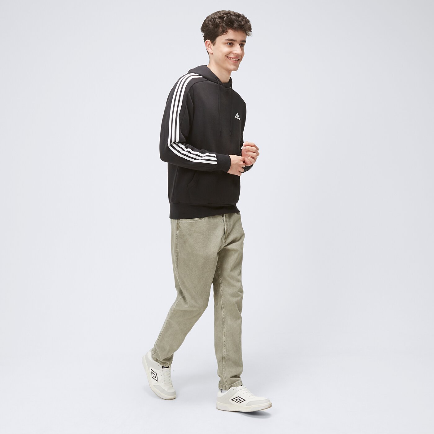 ADIDAS BLUZA Z KAPTUREM M 3S FT HD (IC0435) czarny | Męskie Bluzy | 50 ...