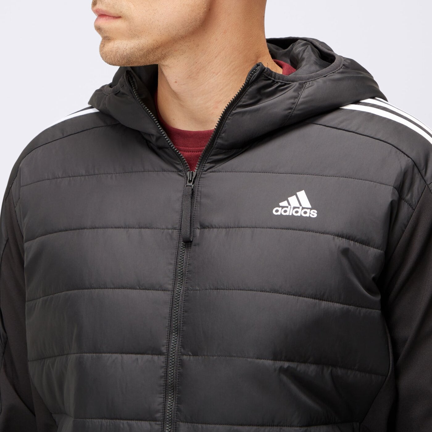 ADIDAS KURTKA ZIMOWA ESS 3S IN HYB J (IN7195) czarny | Męskie Kurtki ...