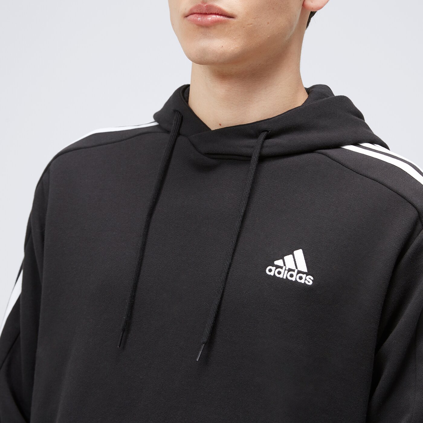 ADIDAS BLUZA Z KAPTUREM M 3S FT HD (IC0435) czarny | Męskie Bluzy | 50 ...