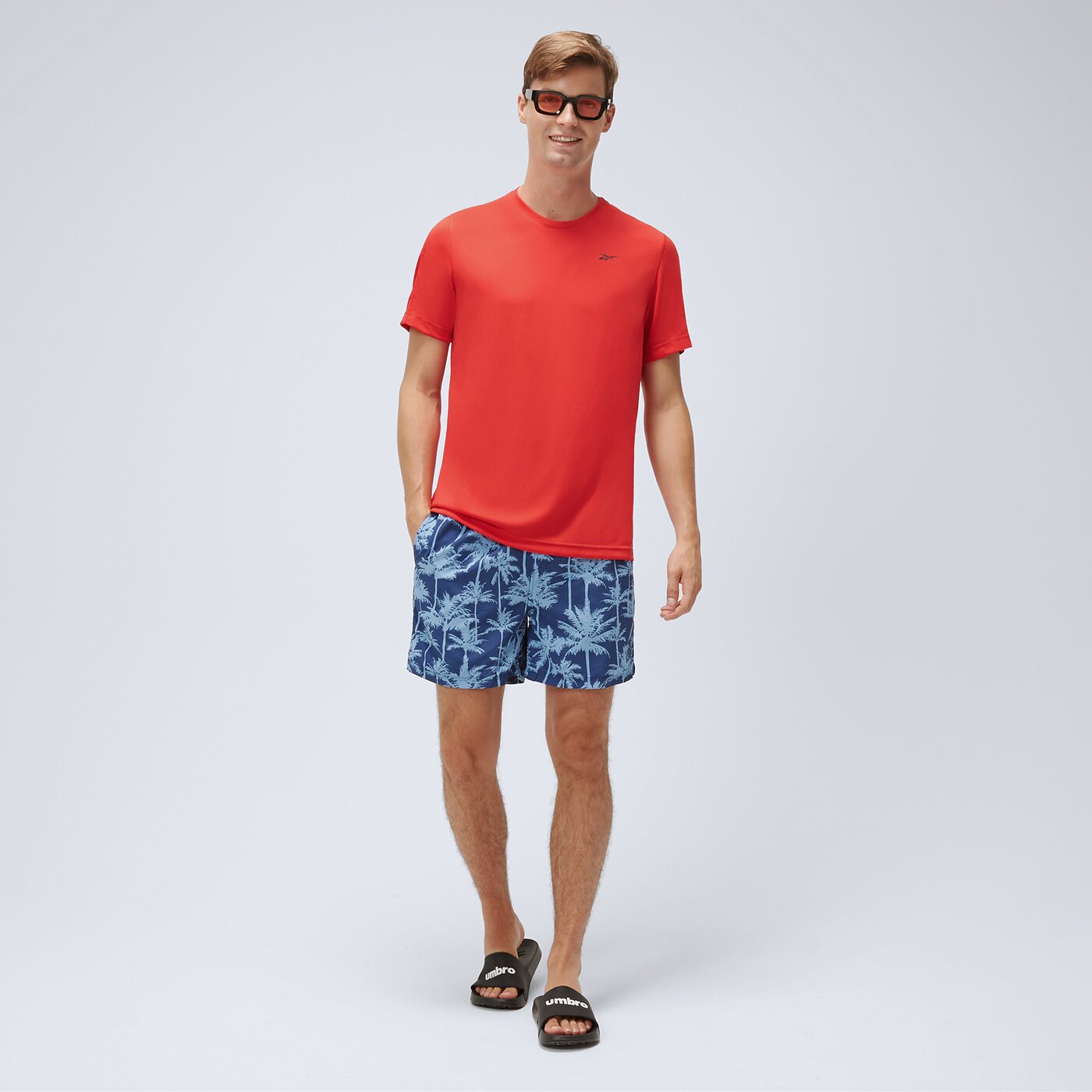 REEBOK T-SHIRT SS TECH (HG6376) czerwony | Męskie Koszulki | 50 style