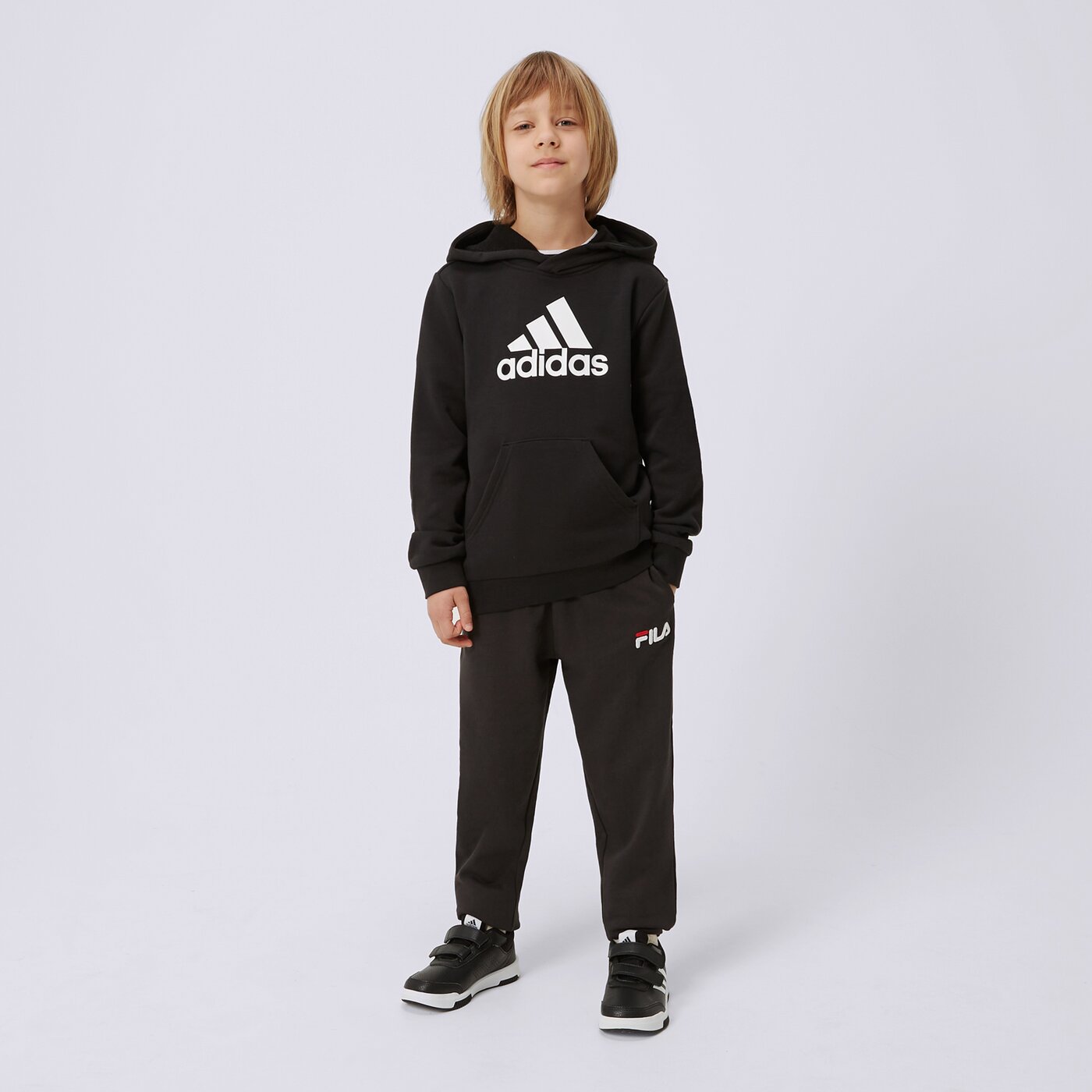 ADIDAS BLUZA Z KAPTUREM U BL HOODIE (HR6380) czarny | Dziecięce Bluzy ...
