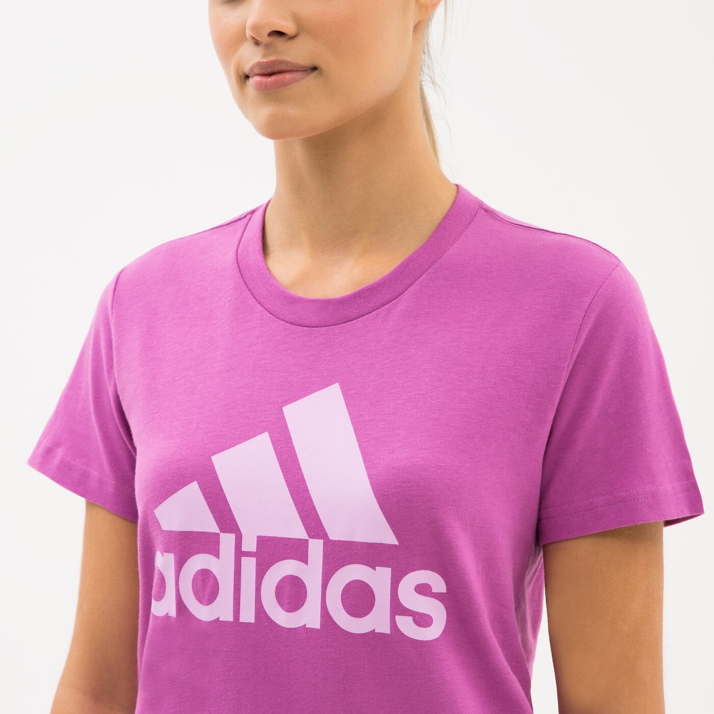 ADIDAS T-SHIRT W BL T (HL2034) fioletowy | Damskie Koszulki | 50 style