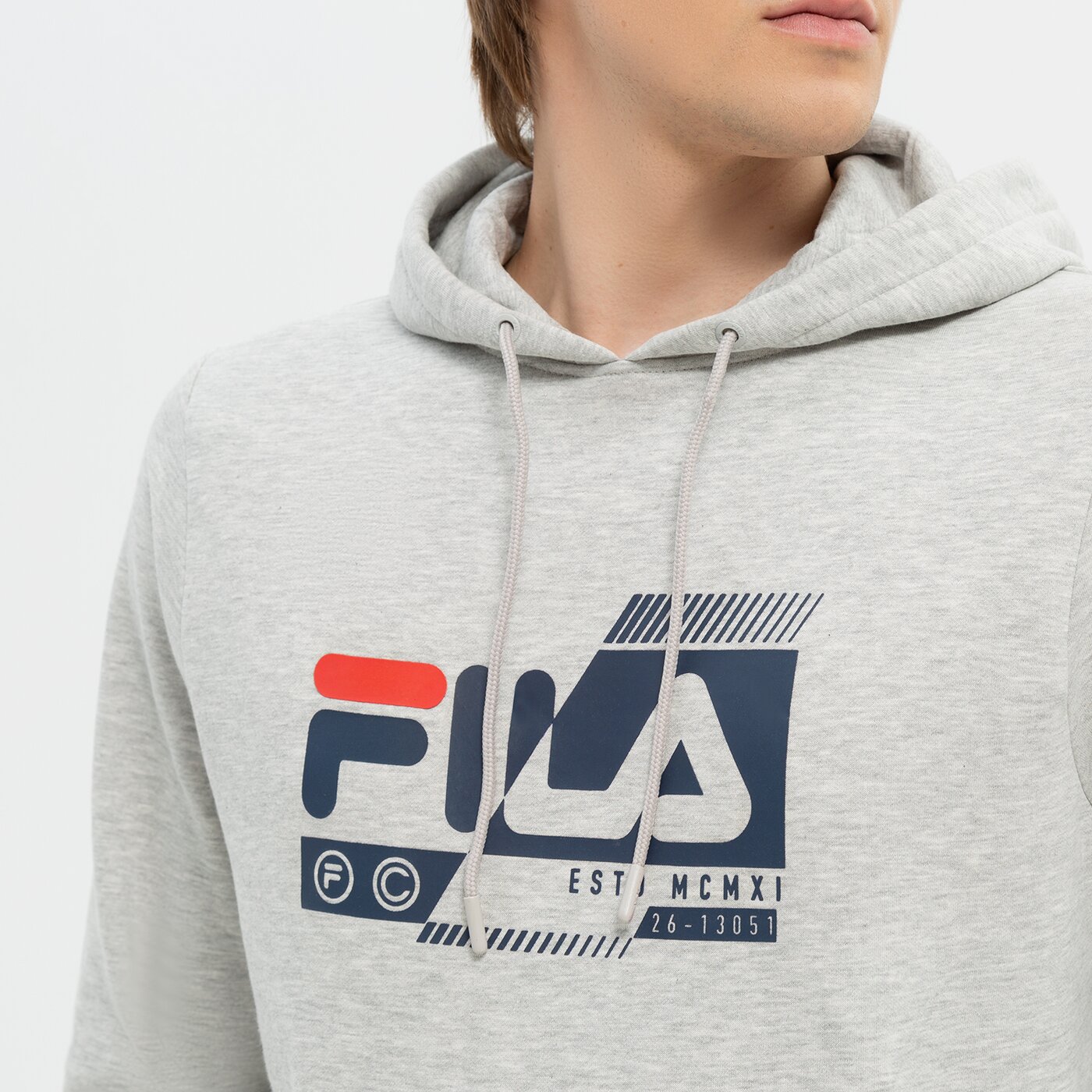 FILA BLUZA Z KAPTUREM FLYNN (FW22SPM026289) szary | Męskie Bluzy | 50 style