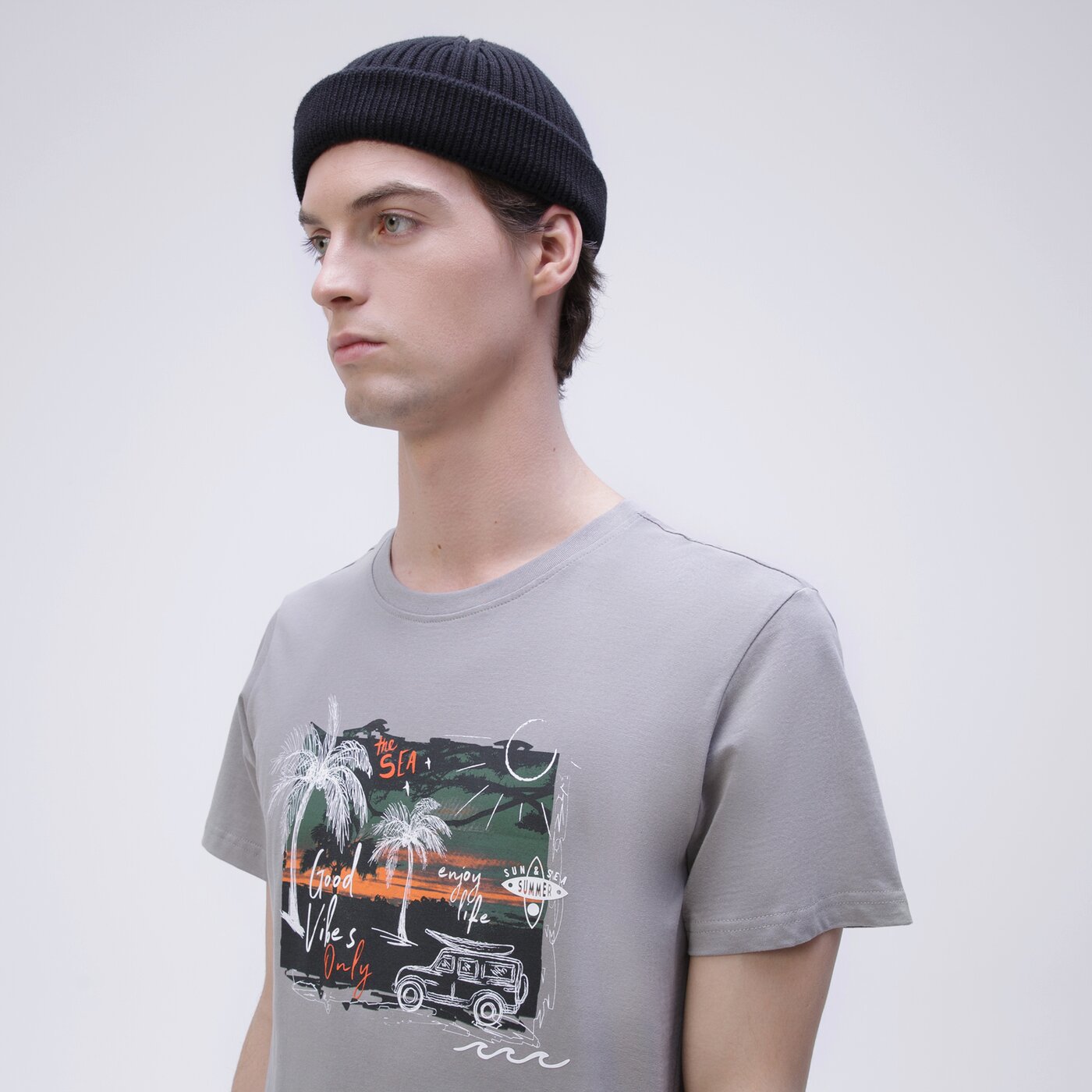 UP8 T-SHIRT VERDO (UP123TSM20001) szary | Męskie Koszulki | 50 style