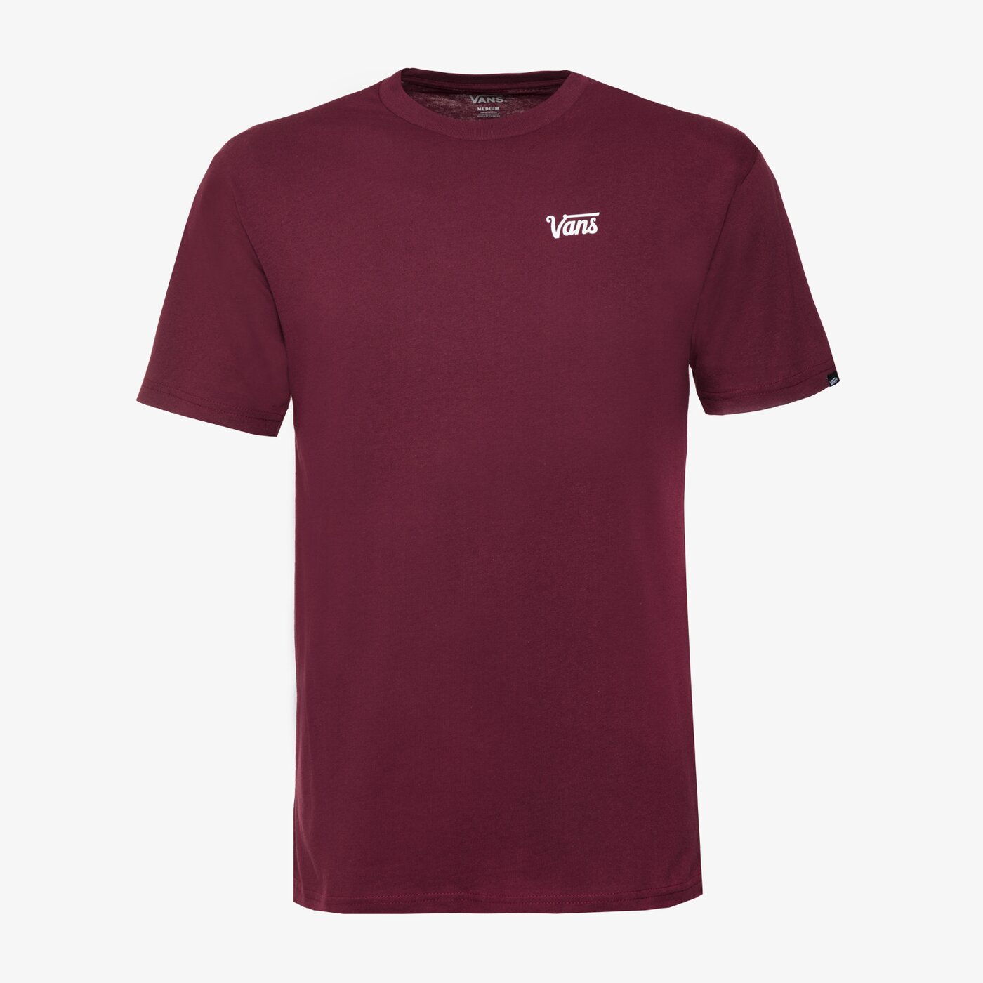 VANS T-SHIRT MINI SCRIPT-B (VN0A7Y3SBRG1) bordowy | Męskie Koszulki ...