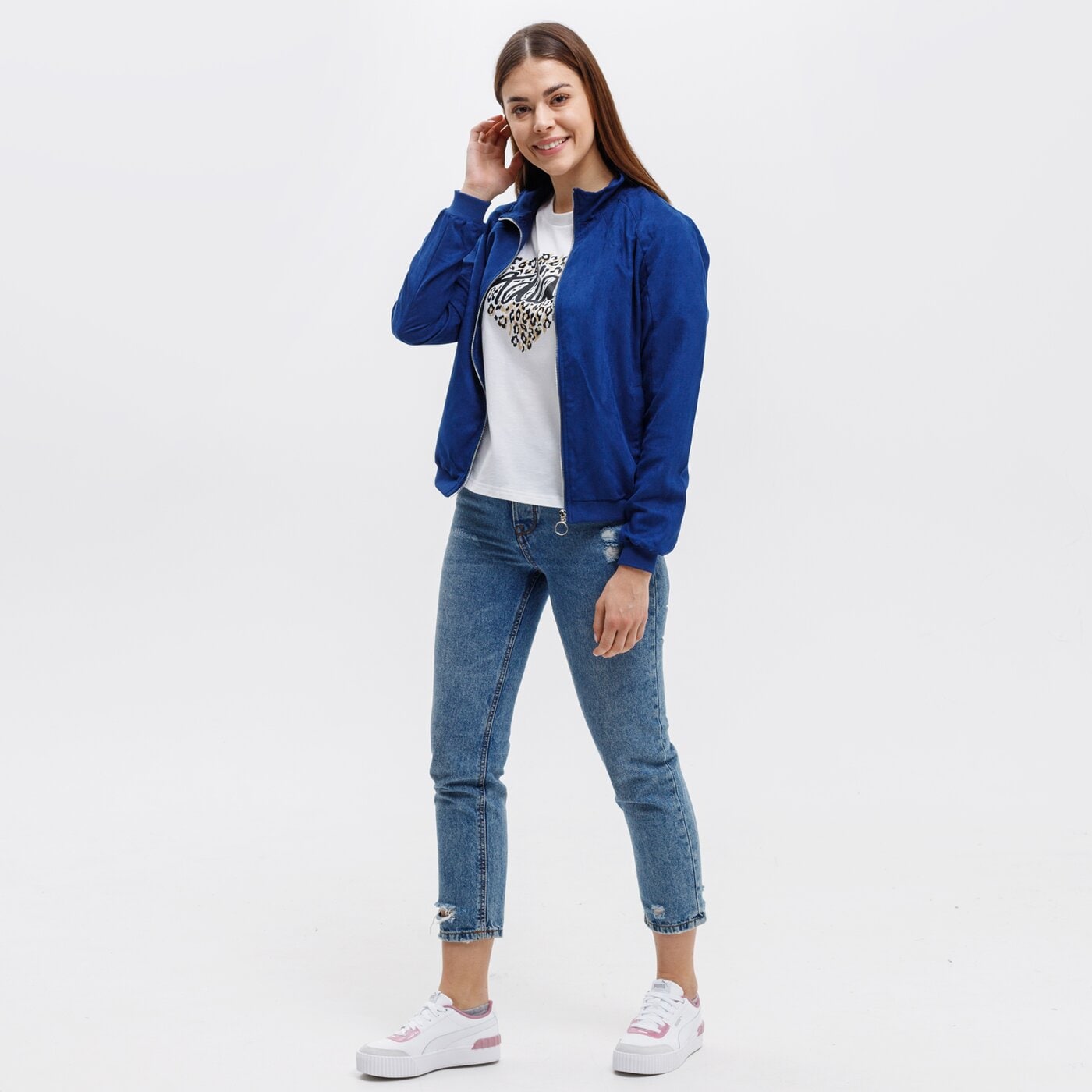 ADIDAS T-SHIRT W LEO G T (GL0845) biały | Damskie Koszulki | 50 style