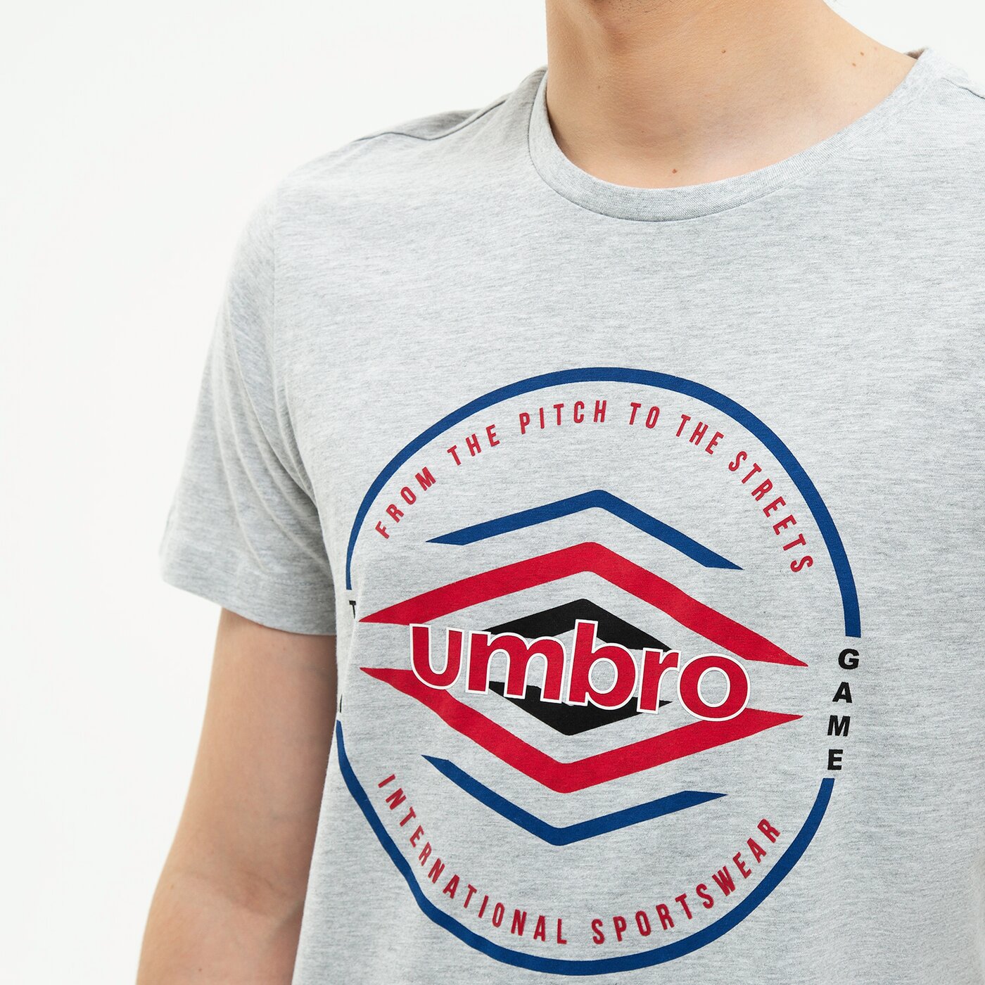 UMBRO T-SHIRT WEELEY (UL322TSM02002) szary | Męskie Koszulki | 50 style