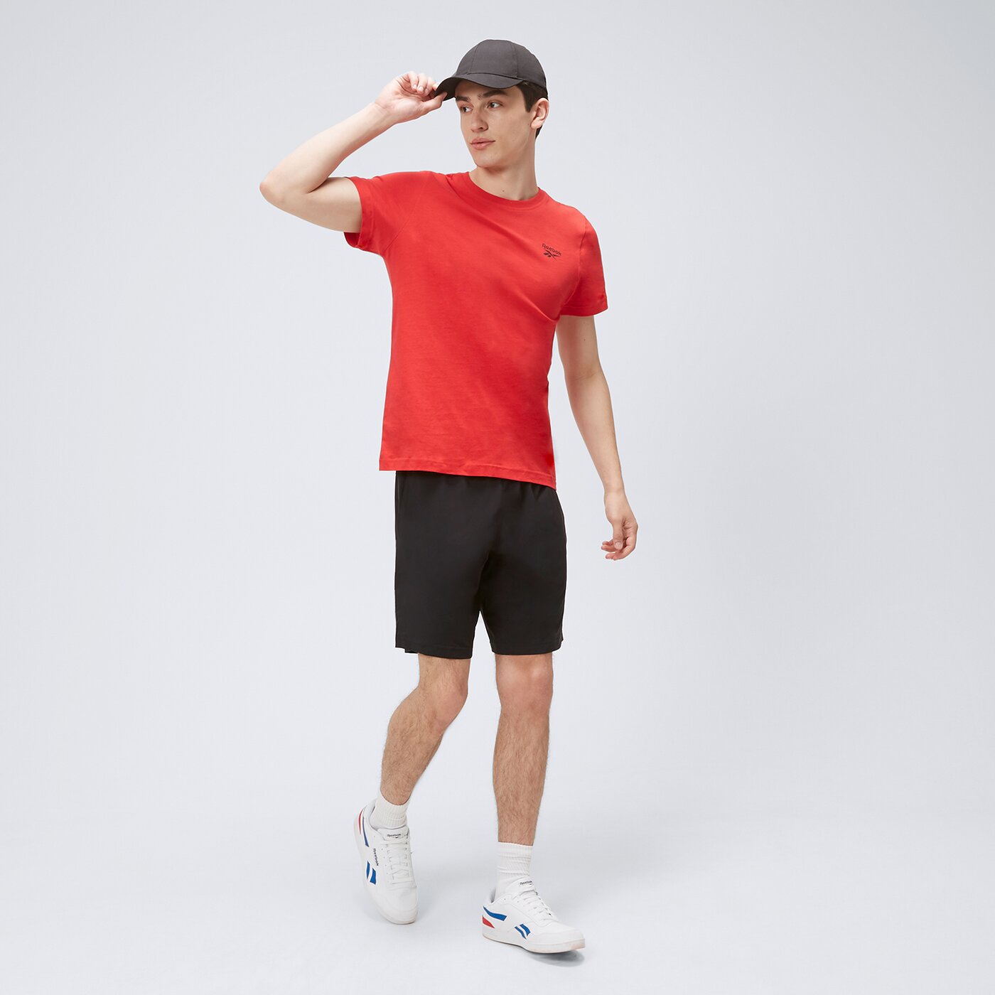 REEBOK SZORTY WOR WOVEN (GU0789_100043424) czarny | Męskie Spodenki ...