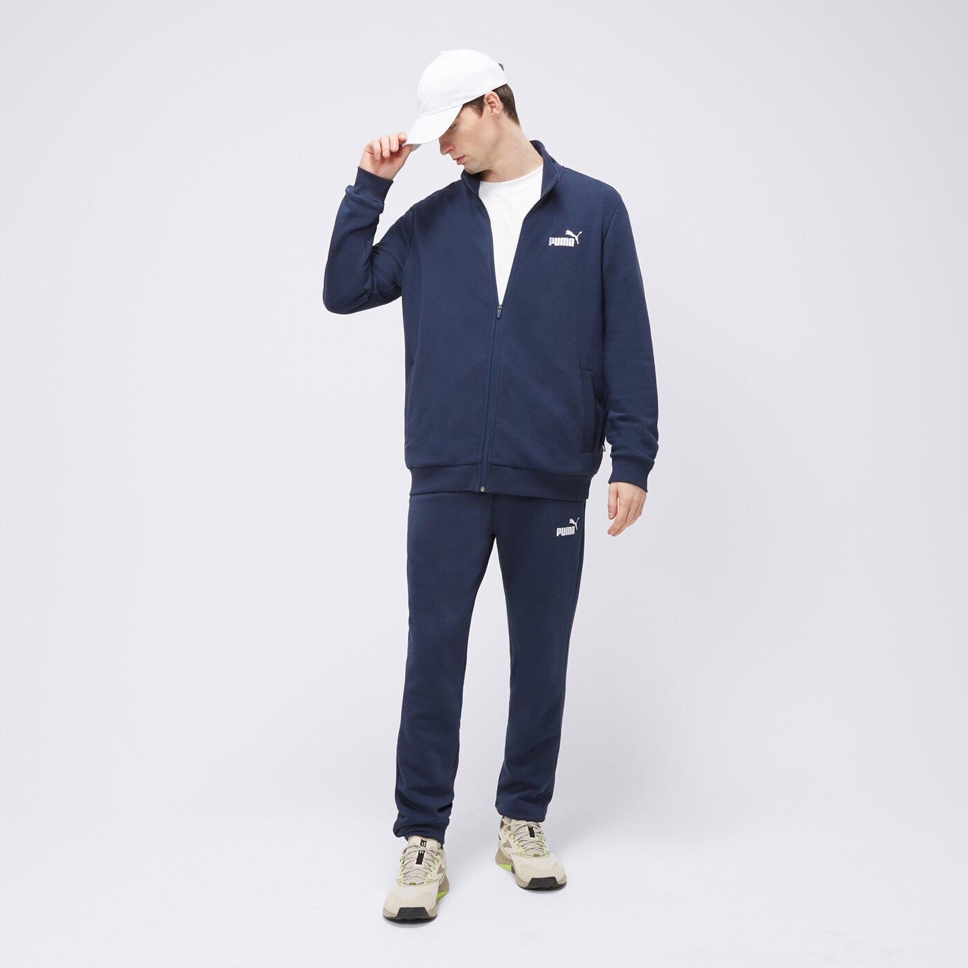 PUMA KOMPLET CLEAN SWEAT SUIT TR (585840 14) granatowy | Męskie ...