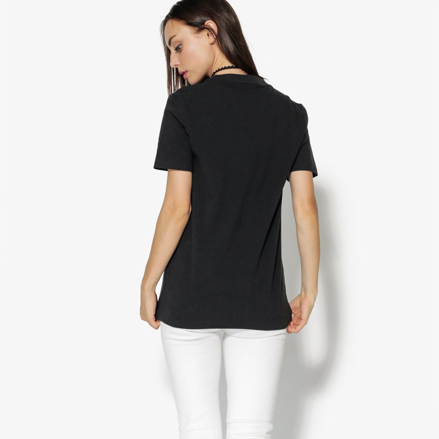 ADIDAS T-SHIRT SS TREFOIL TEE ADICOLOR (CV9888) czarny | Damskie ...