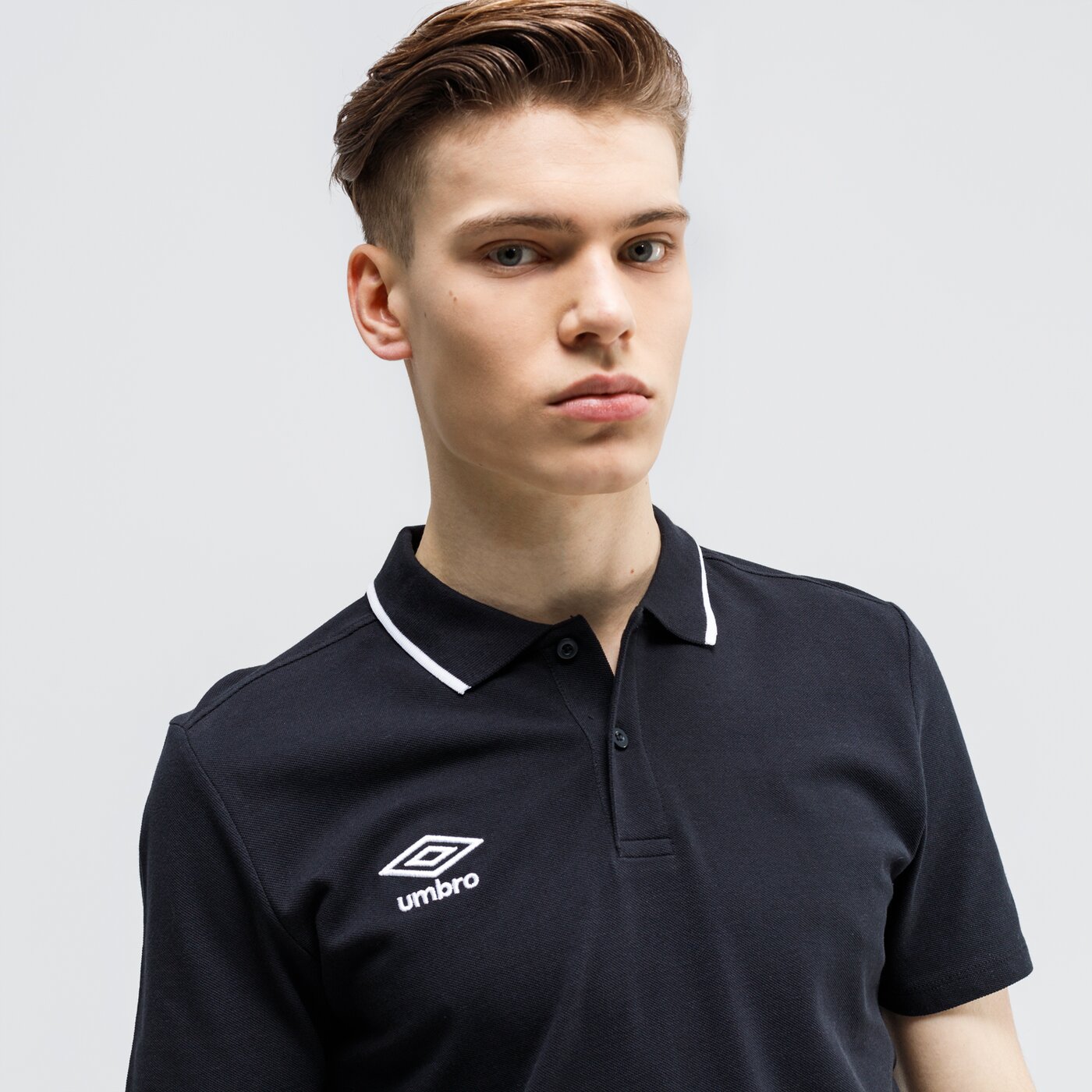 UMBRO POLO FW PIQUE POLO (65703U-060) czarny | Męskie Koszulki Polo ...