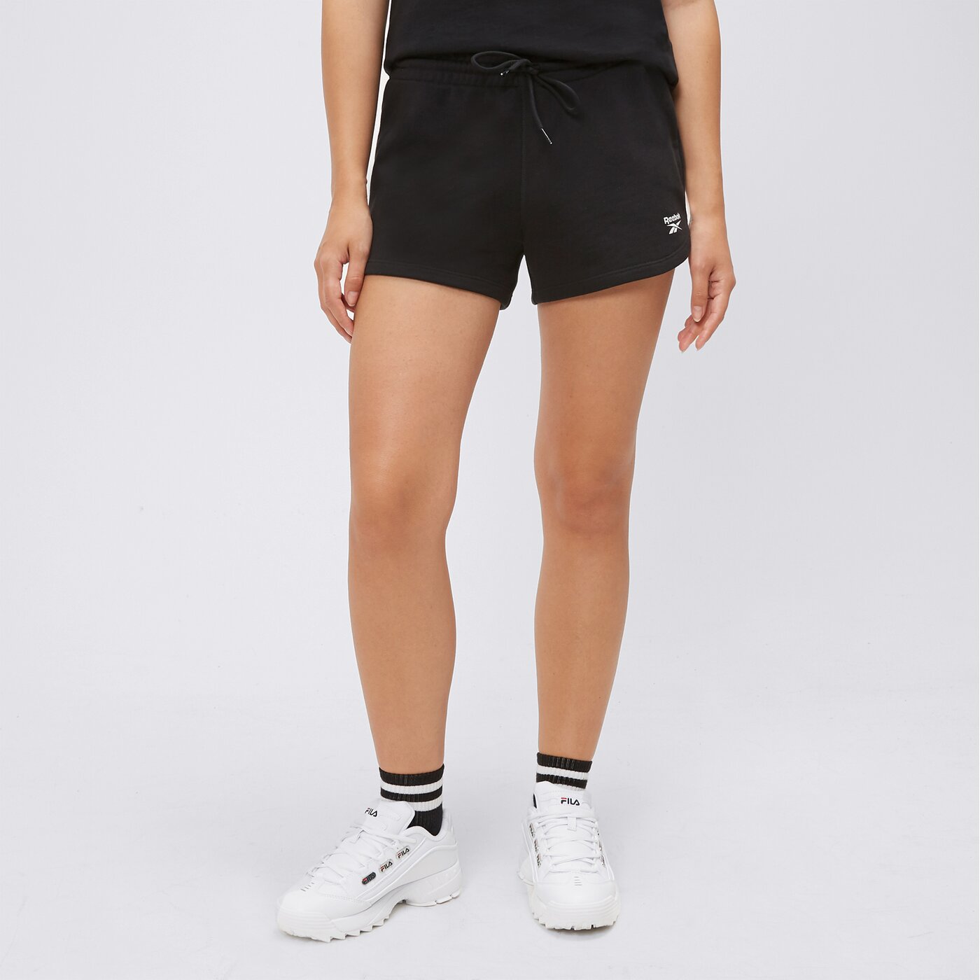 REEBOK SZORTY RI FRENCH TERRY (H54767) czarny | Damskie Spodenki | 50 style