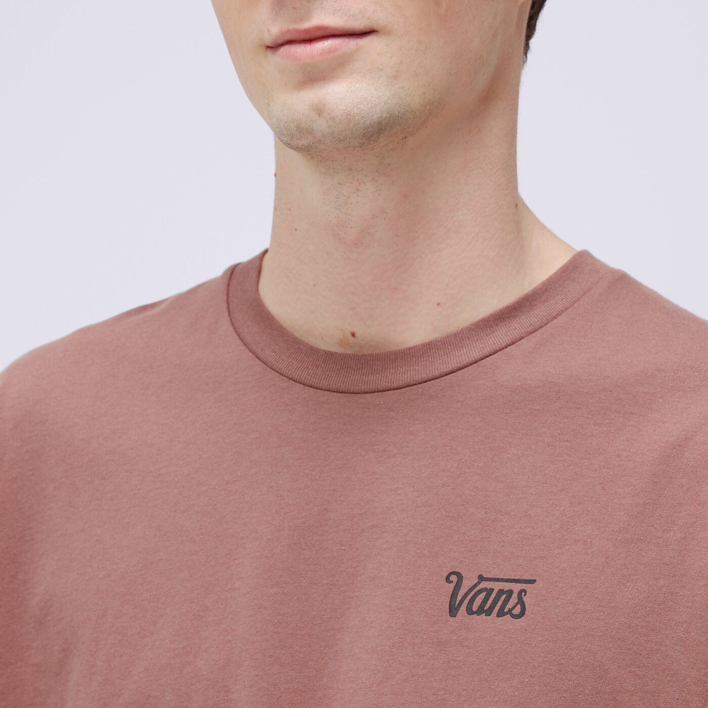 VANS T-SHIRT SS MINI SCRIPT (VN0A7Y3SBEA1) różowy | Męskie Koszulki ...