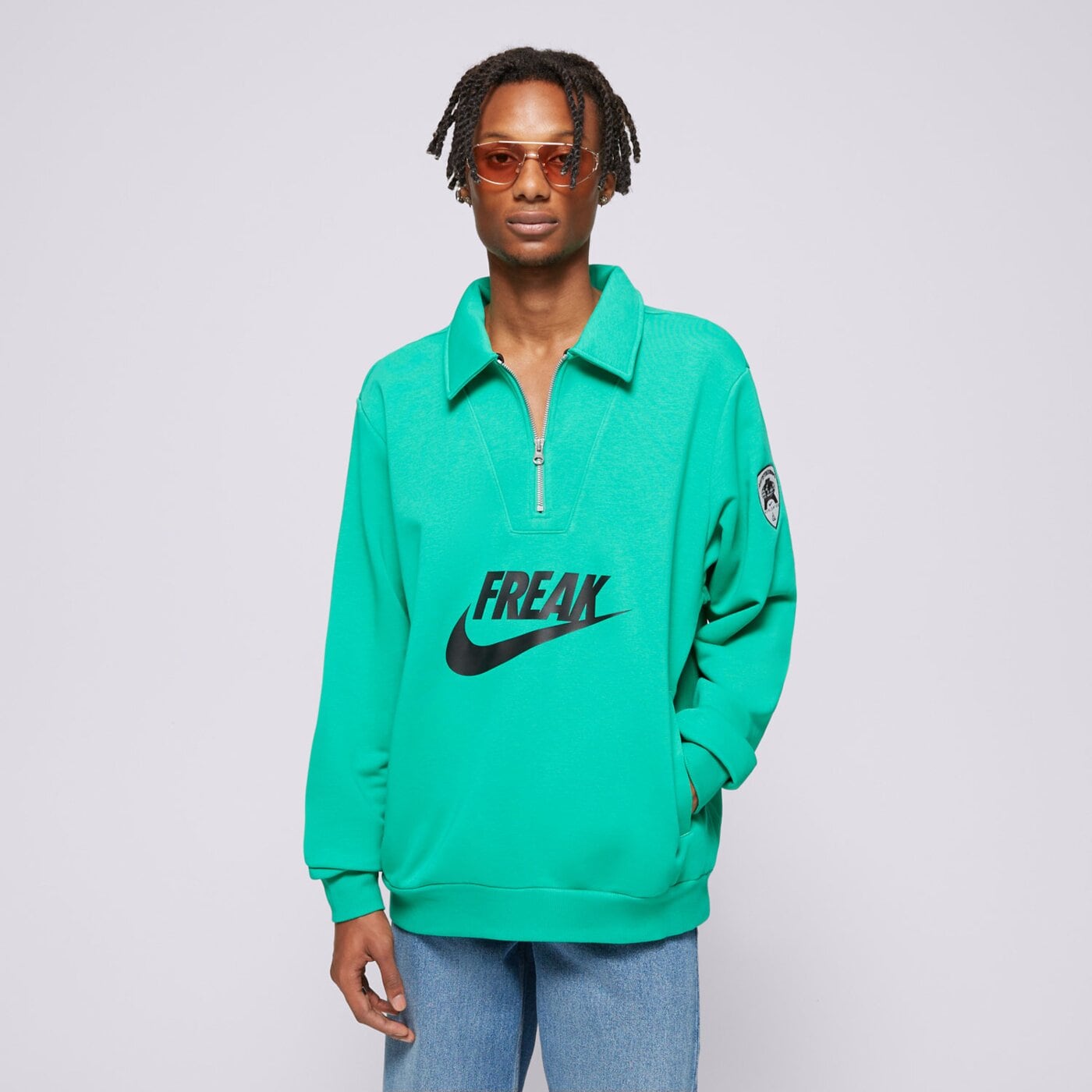 NIKE BLUZA GA M NK DF STD ISS QZ NBA (FZ0928-324) zielony | Męskie ...