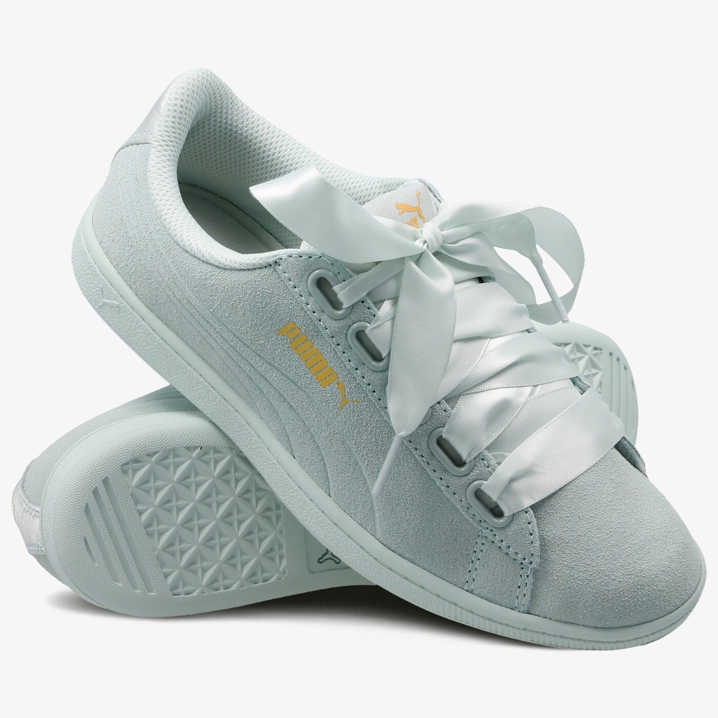PUMA VIKKY RIBBON S (36641602) Damskie | cena 59,99 PLN, kolor szary ...